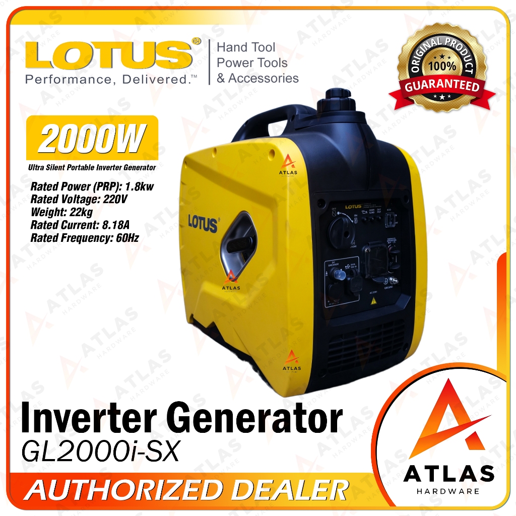 Lotus Inverter Generator 2000W GL2000i-SX | Shopee Philippines