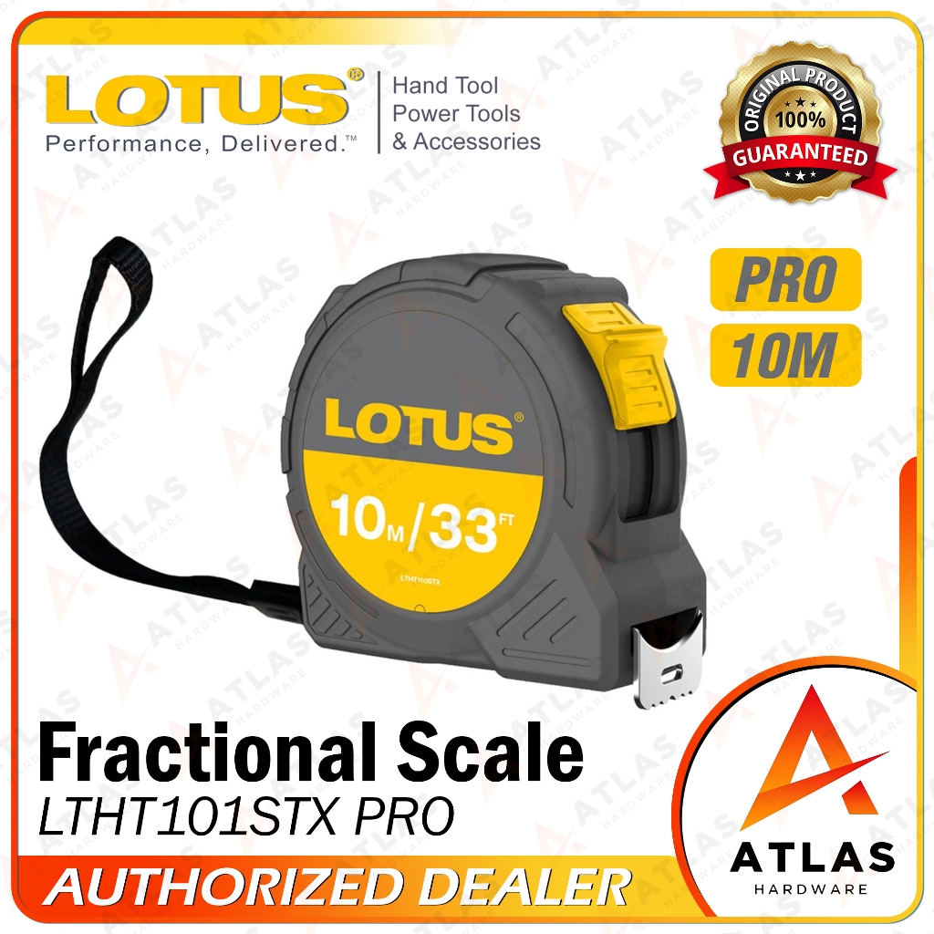 Lotus 10M 8M 5M Steel Tape (Inch/Fractional Scale) | Shopee Philippines