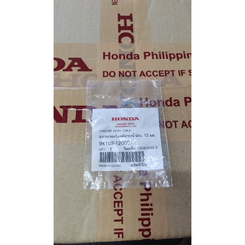 Drain Plug Washer Original engine oil Gear oil Honda Click beat fi pcx ...