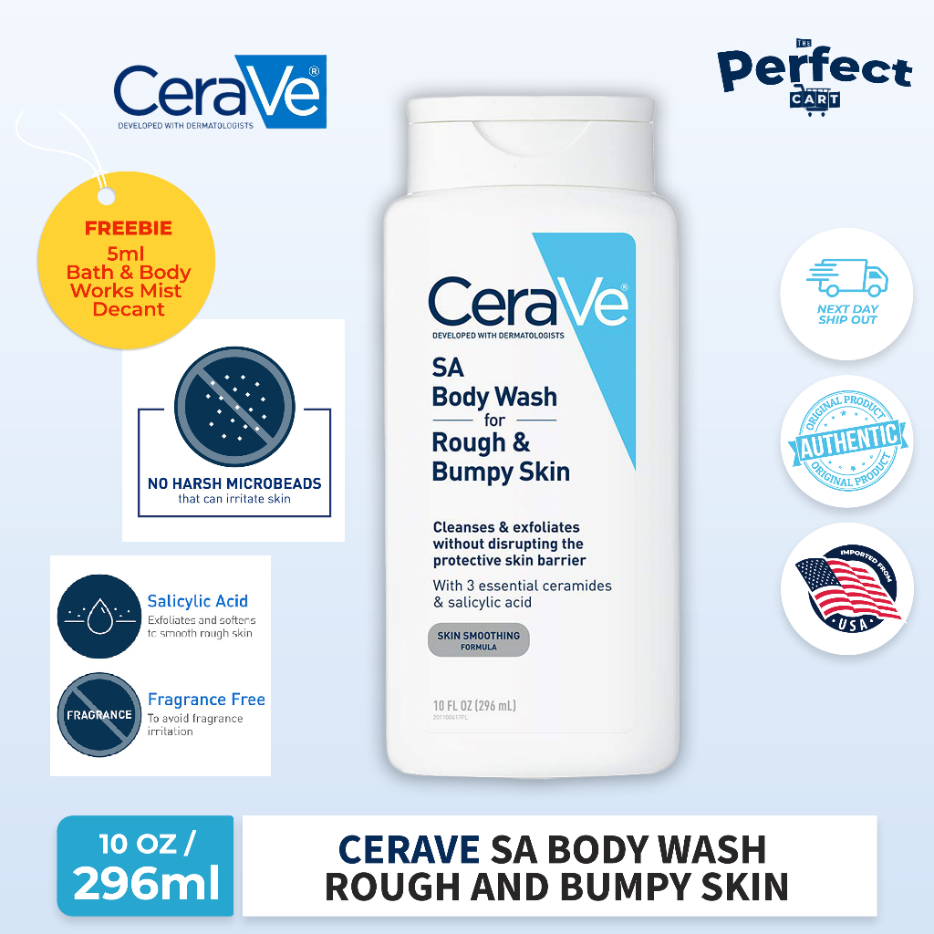 CeraVe SA Body Wash for Rough and Bumpy Skin 10.0 fl oz | Shopee ...