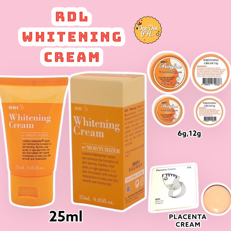 RDL Whitening Cream With Moisturizer ( 25ml) | Shopee Philippines