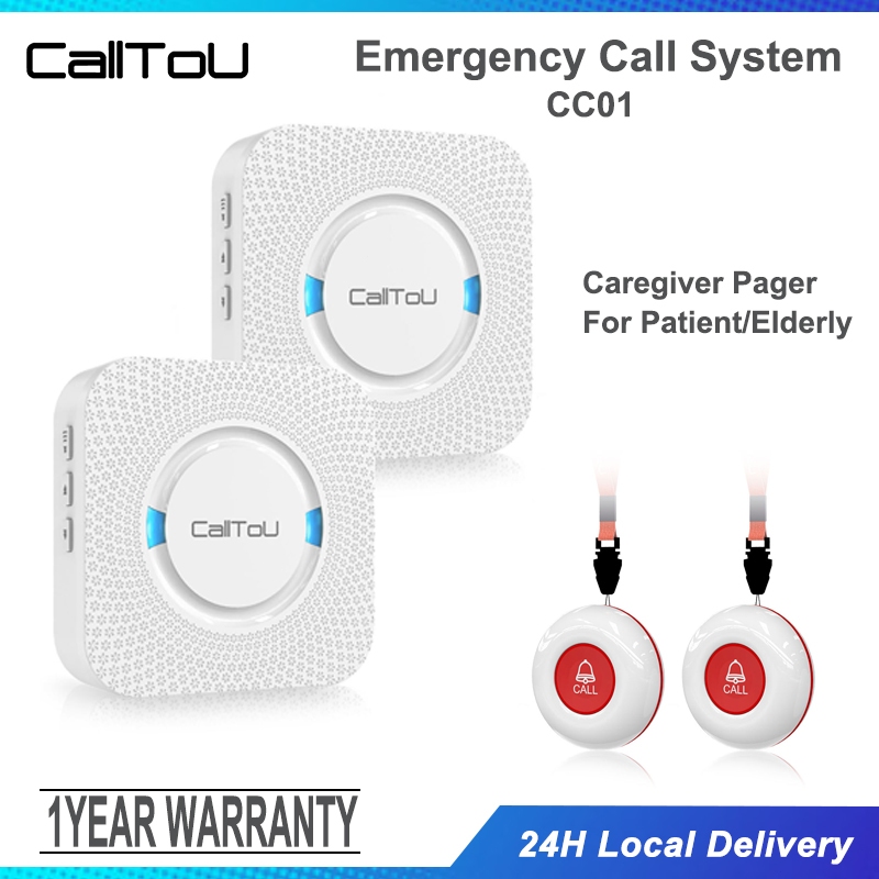 [Local Delivery]CallToU Caregiver Pager SOS Wireless Emergency Pager ...