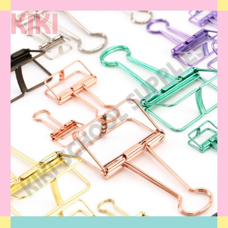 KK Metal Paper Clip Long Tail Clip M/L Dovetail Clips Binder Paper ...