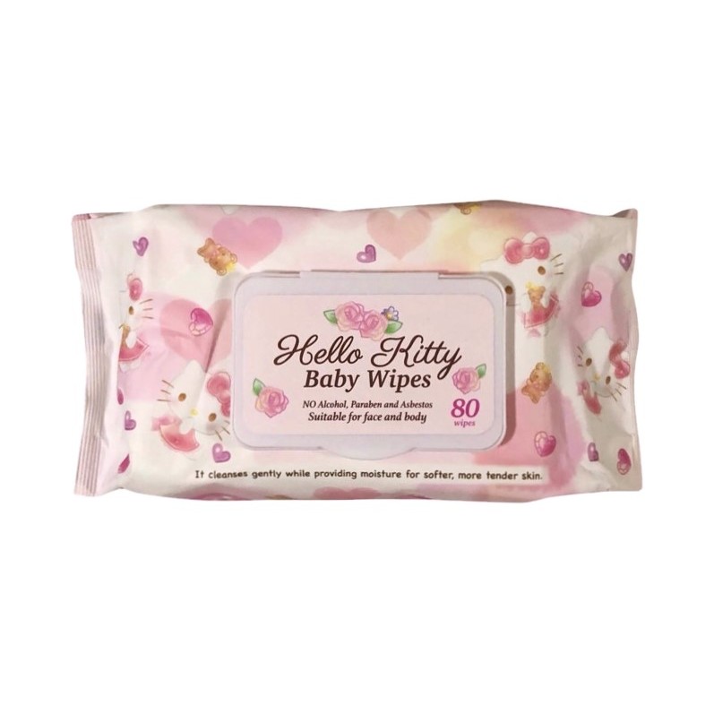 Hello Kitty Baby Wipes - For Face & Body - No Alcohol/Paraben ...