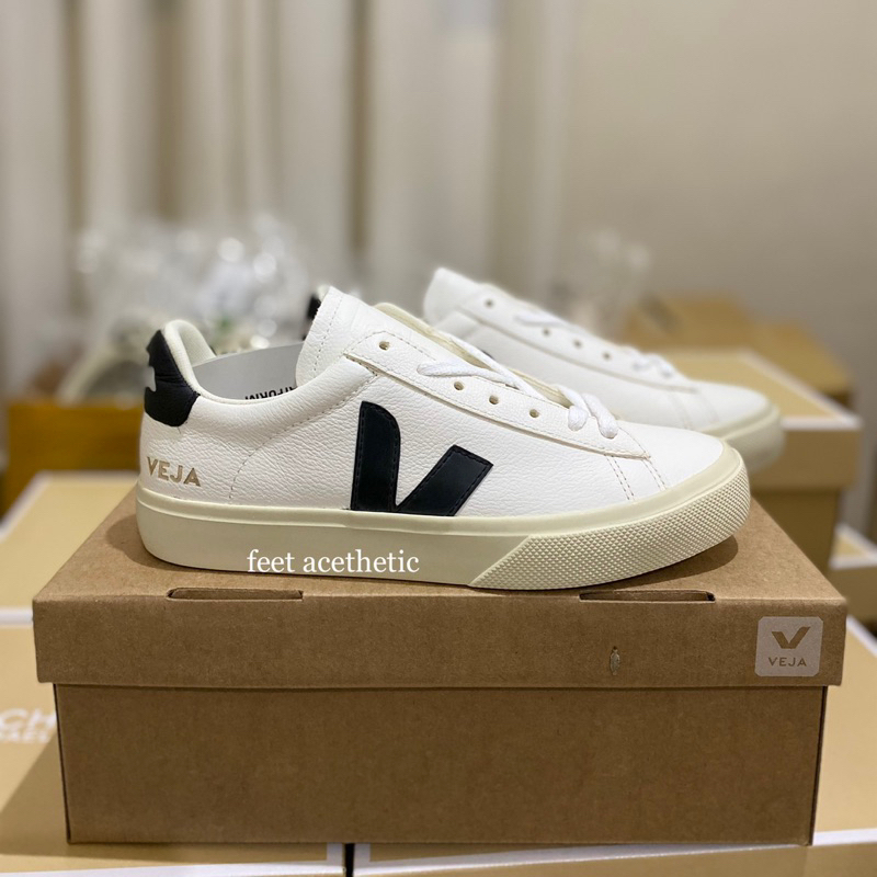 Original Veja Campo Extra White/Black | Shopee Philippines