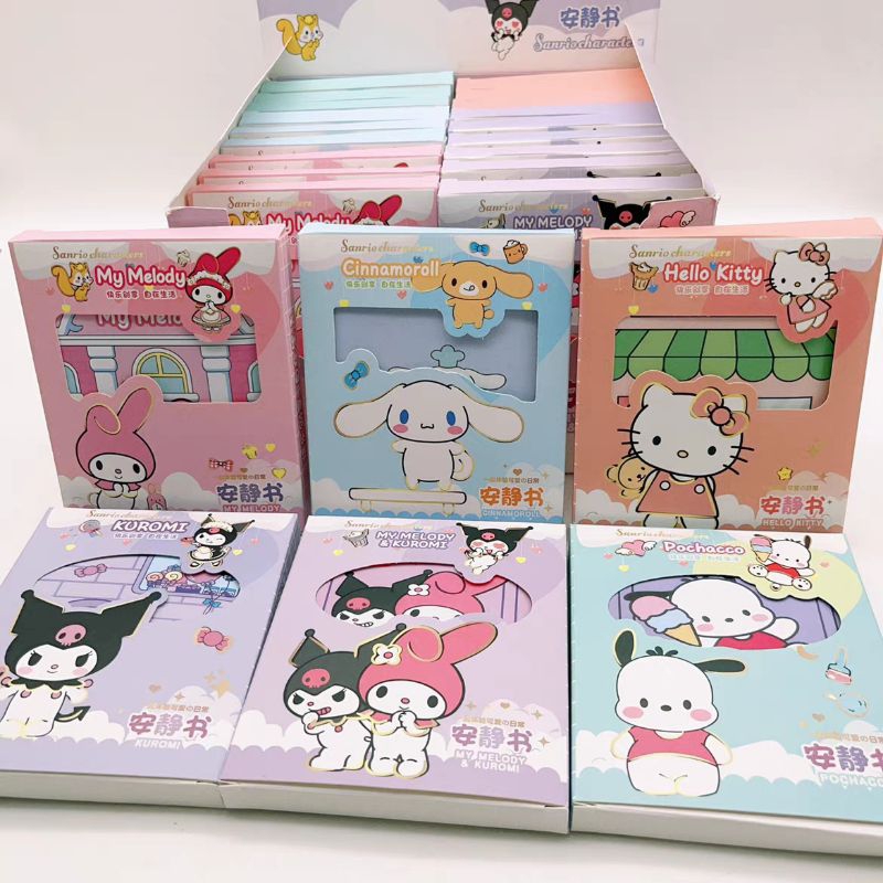 Sanrio New Creative Quiet Book Pre Cut Paper Dolls Small | Shopee ...