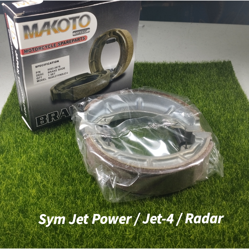 SYM Jet Power 125 / Jet 4 / Radar X Brake Shoe Assy Makoto | Shopee ...