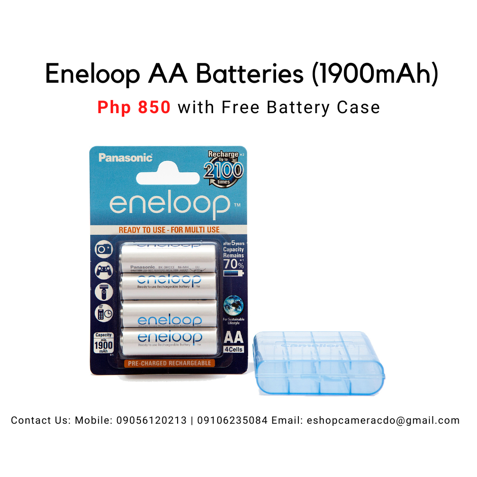Panasonic Eneloop Aa Rechargeable Ni Mh Batteries 1900mah 4 Pack