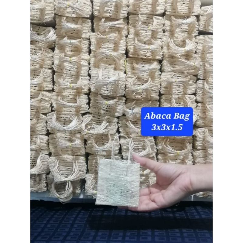 abaca bag 3x3 or 3x3x1-1.5 inches, Sinamay Bag, Abaka, SMALL Gift Bag ...