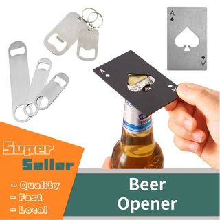 Stainless Beer Opener Strong Heavy duty Bottle Opener Steel Bottle ...