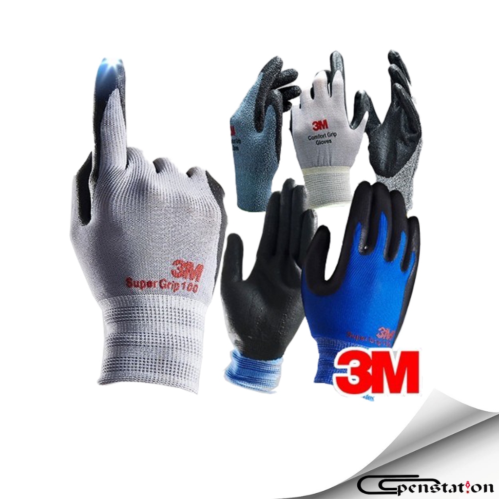 3M Super Grip Gloves 100 200 NBR Foam Coating | Shopee Philippines