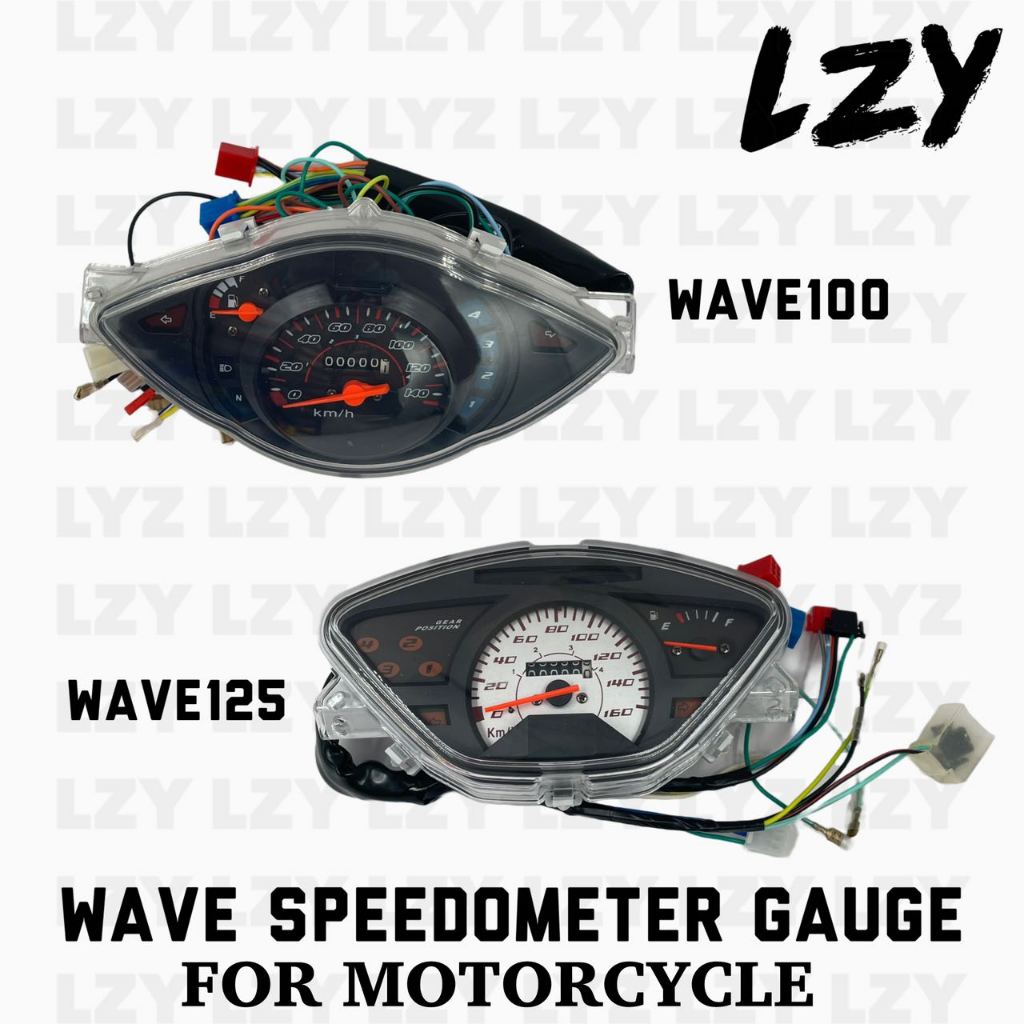 LZY Honda WAVE 100 125 Speedometer Gauge Assembly Motorcycle Analog ...