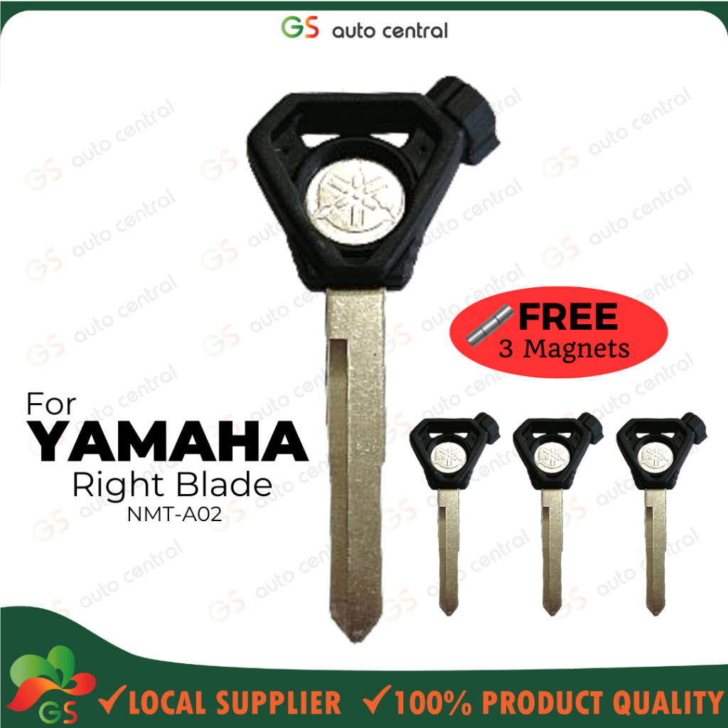 Uncut Blade Blank Key FOR YAMAHA VEGA/AEROX/MIO GRAVIS/SNIPER RIGHT ...