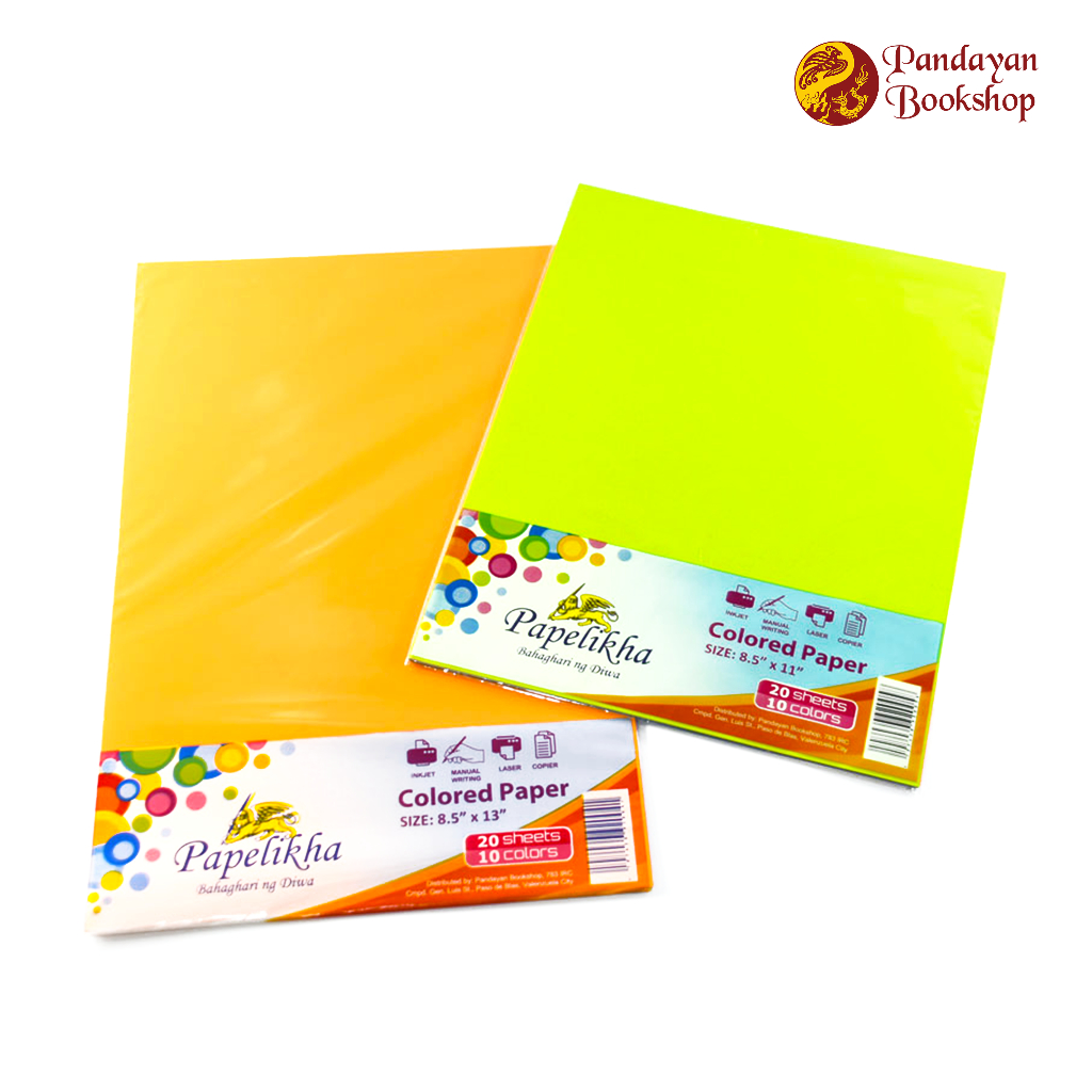 Papelikha Colored Paper Assorted Colors 20s | Shopee Philippines