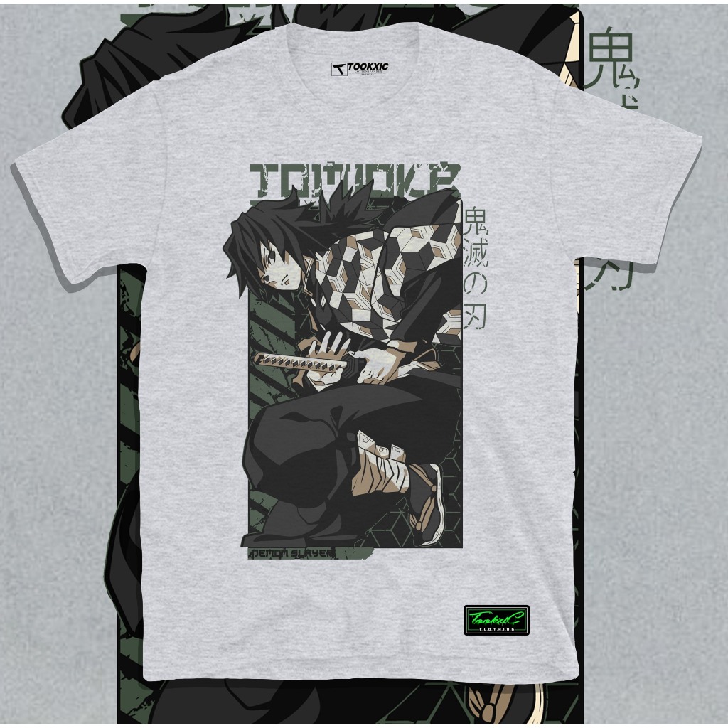 Demon Slayer | TOMIOKA | Anime Shirt | Light Acid Gray | Sublimation ...