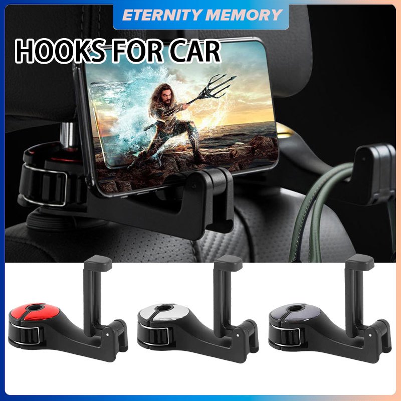 Car Headrest Hook Phone Holder Seat Back Hanger Mobile Phone Headrest ...