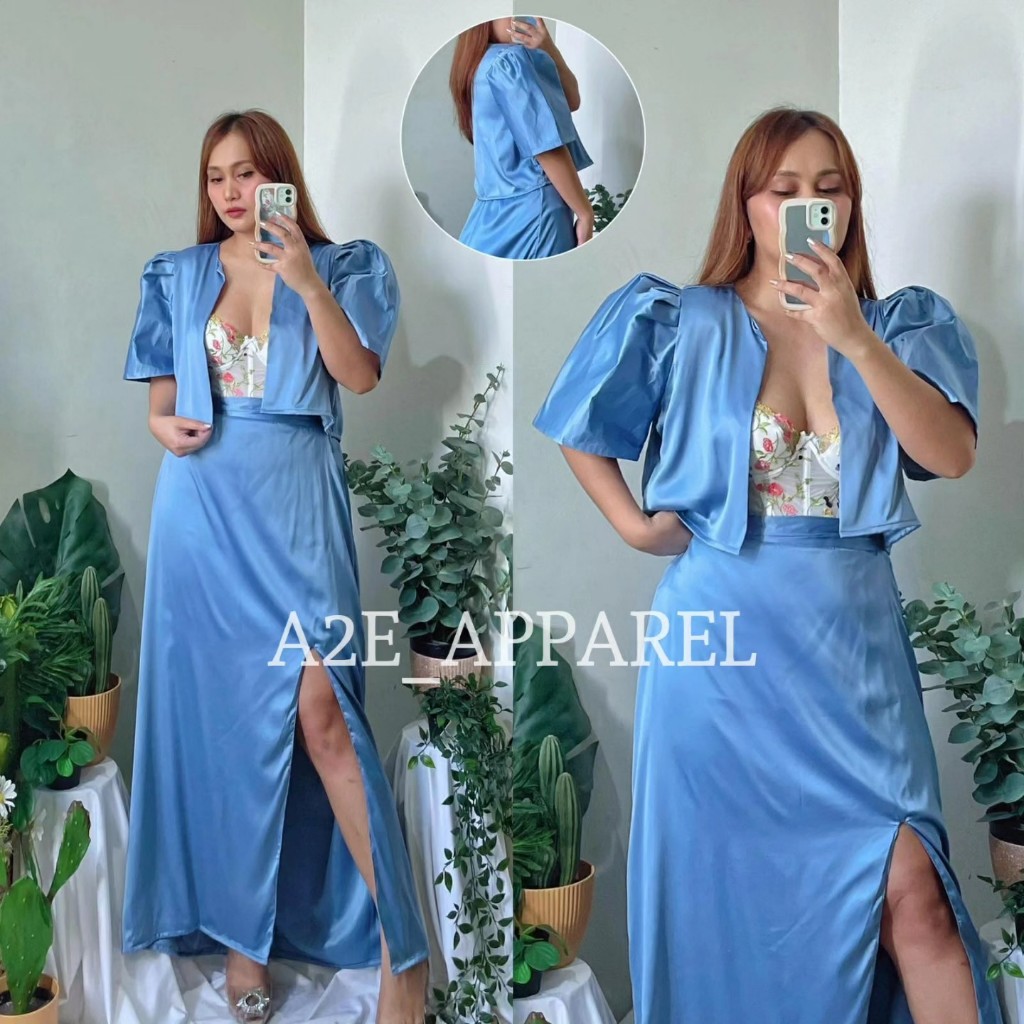A2E | Cleo Coords | Modern Filipiniana Terno Coordinates Bolero with ...