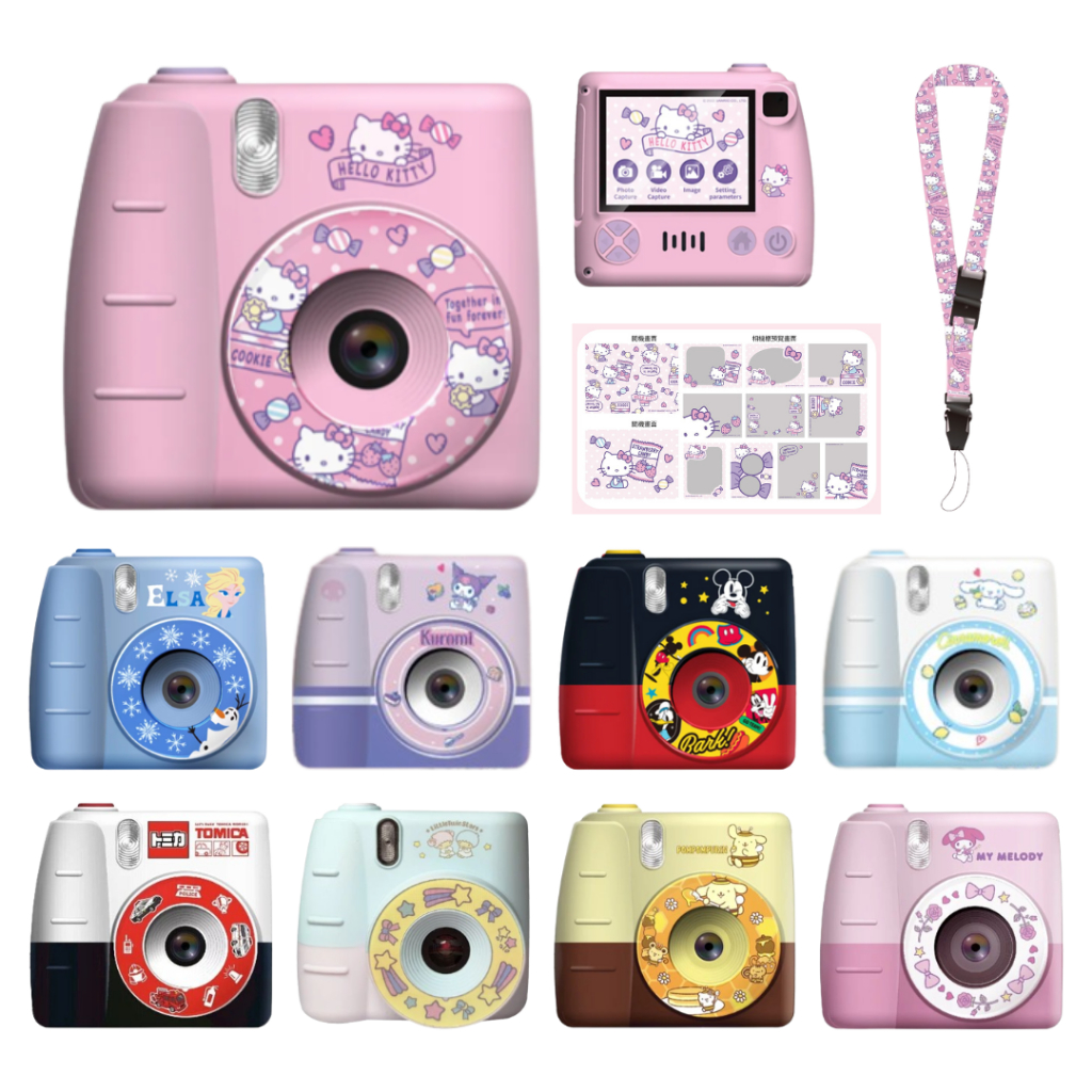 Hello Kitty Mickey Mouse Sanrio Disney Kids Digital Camera | Shopee ...