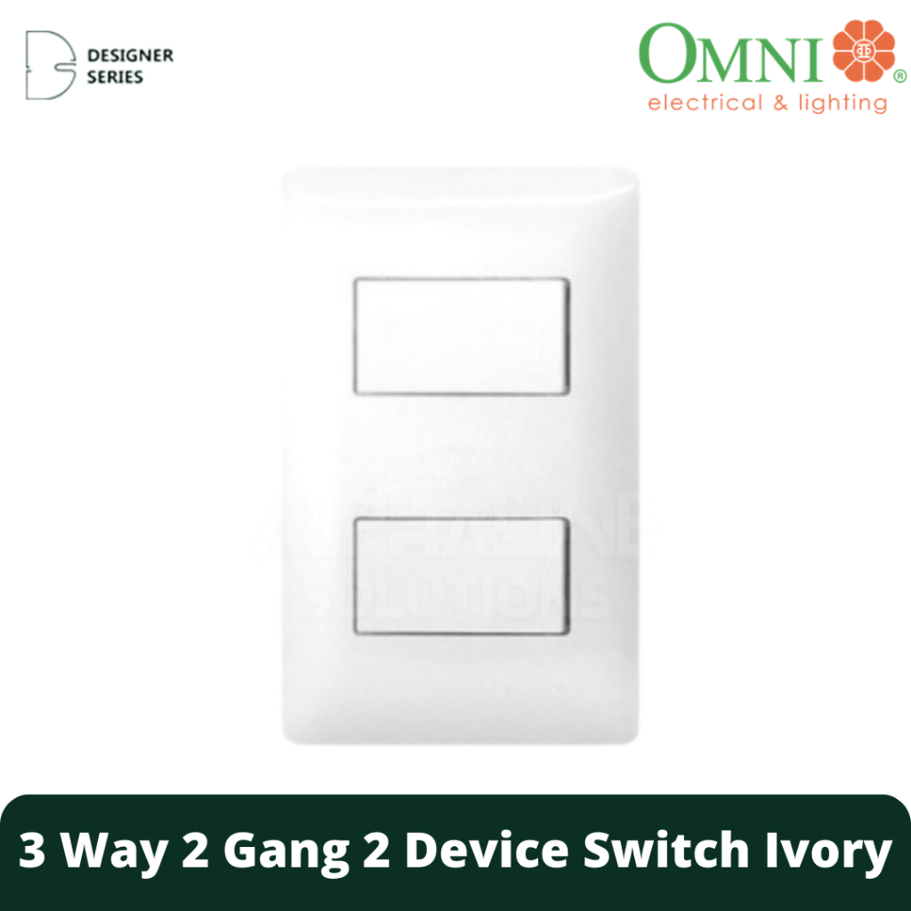 Omni Designer Series 1 Way and 3 Way Ivory Switches 16A | Shopee ...