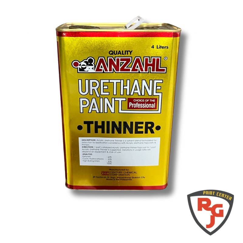 Anzahl Urethane Thinner - 1 GALLON / 4 LITERS | Shopee Philippines