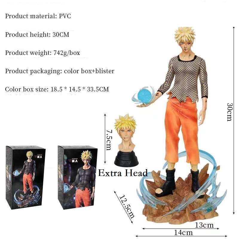 Naruto Final Valley 30cm With Extra Head With Power Naruto ZH Studio ...