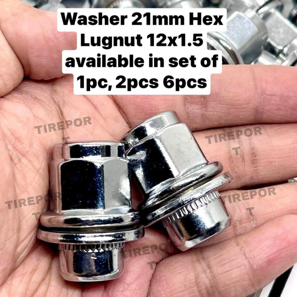 Fuji H/T Washer Type 12x1.5 21MM Lugnuts / Wheel Nuts set of (1pc, 2pcs ...