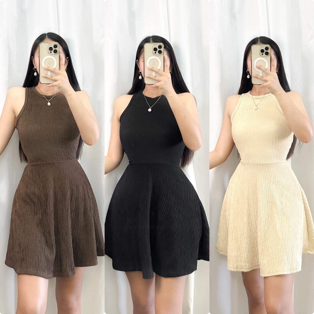 BELLE DRESS CASUAL DRESS CJ FASHION | Shopee Philippines