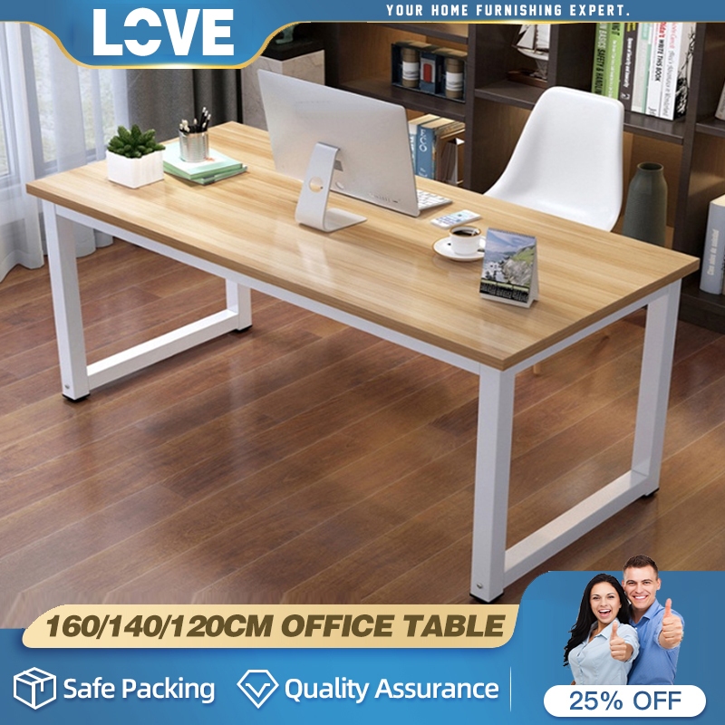 Computer Table 160/120/140/100/80CM Home Study Desk Company Office Writing Table Gaming Game ...