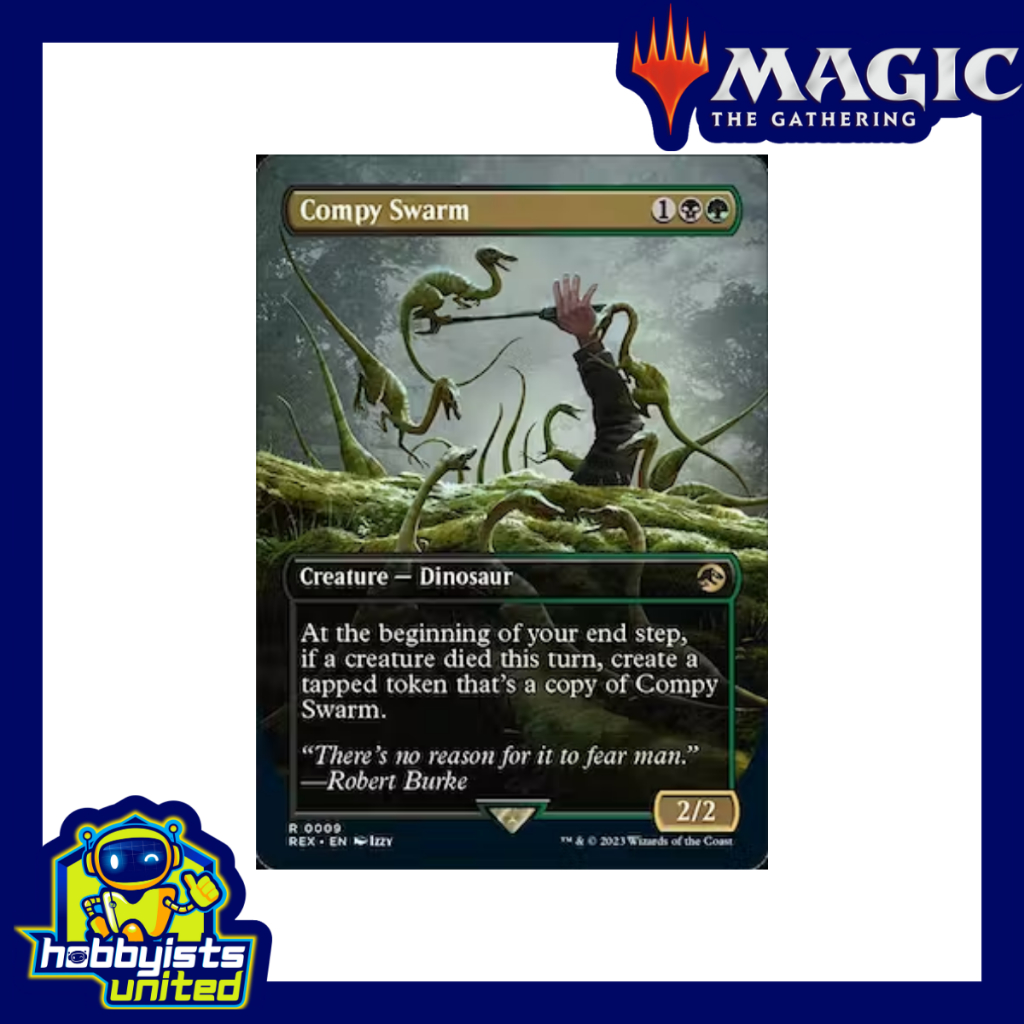 Compy Swarm (Borderless) - Magic: The Gathering (Jurassic World ...