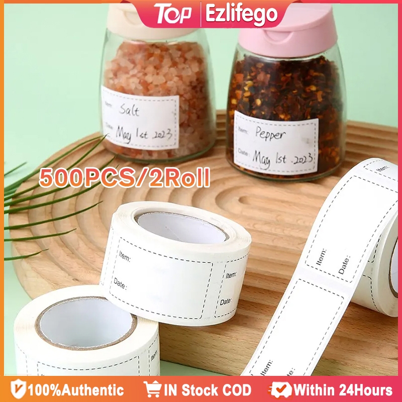 500Pcs Food Storage Label Food Safety Date Sticker for Catering Food ...