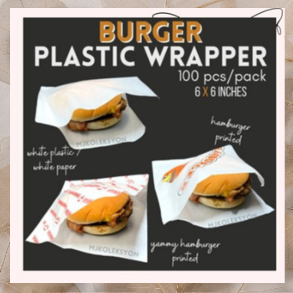 Burger Plastic Wrapper for your burger business | Shopee Philippines