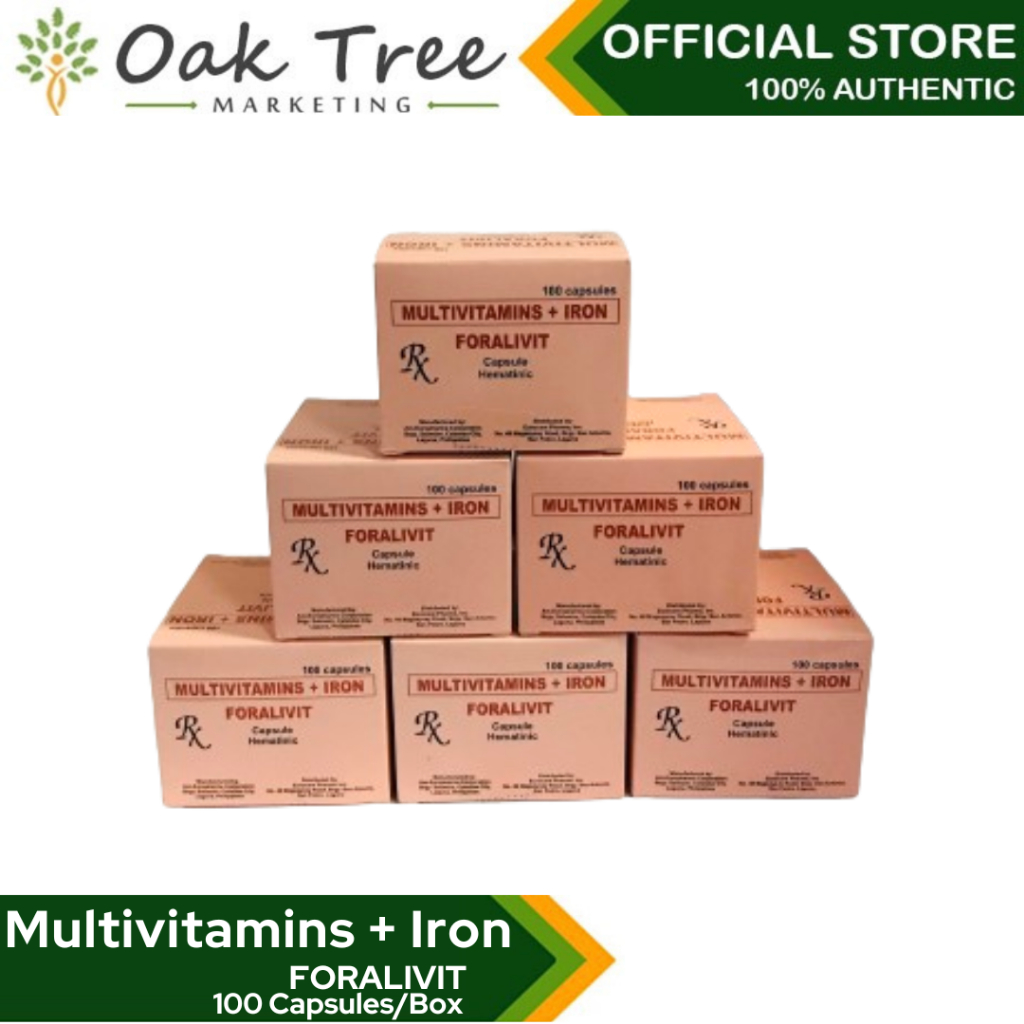 FORALIVIT Multivitamins + Iron 100 Capsules/Box | Shopee Philippines