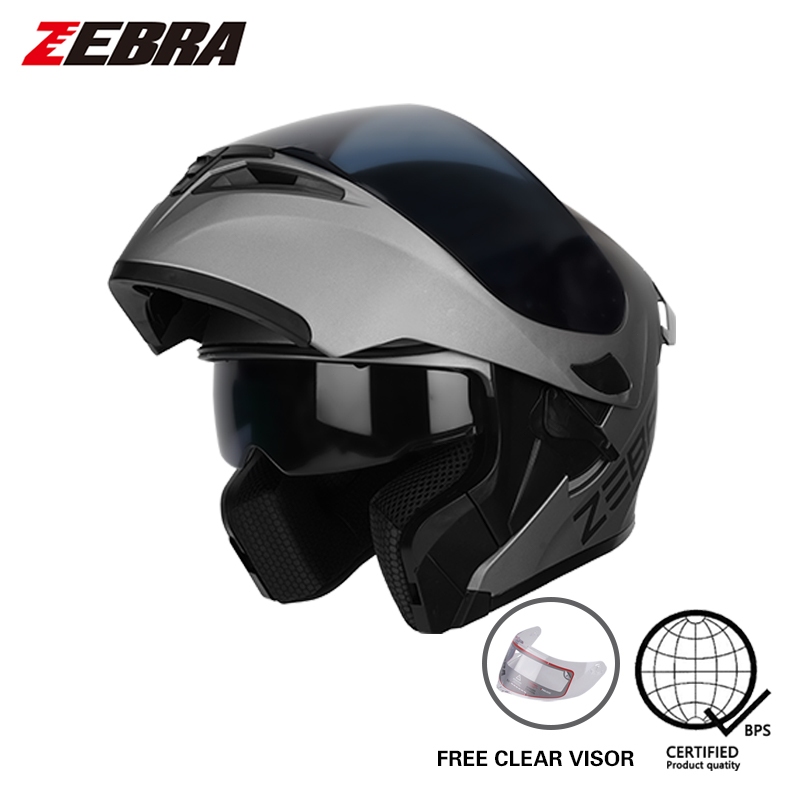 ZEBRA FF805 PRO Plain Men's motorcycle Modular helmet full face for ...