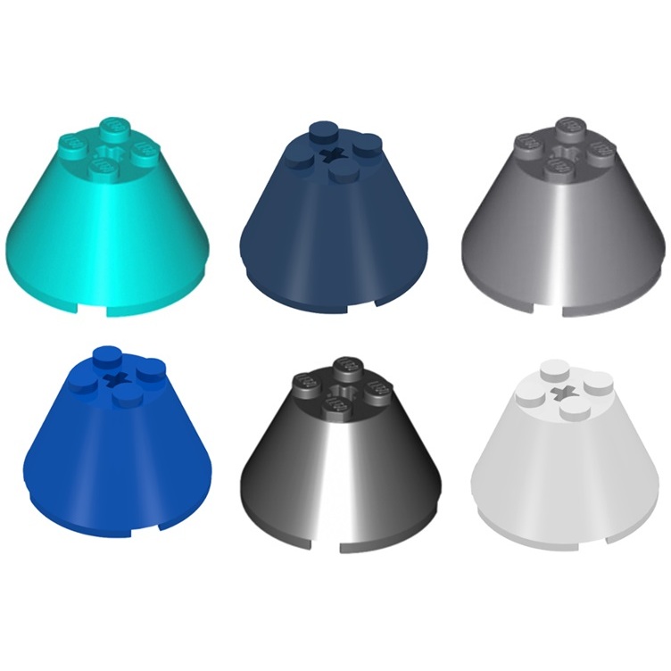 LEGO Part: Cone 4x4x2 with Axle Hole C93 | Shopee Philippines