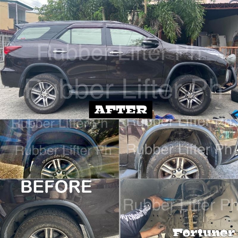 TOYOTA FORTUNER Heavy Duty RUBBER LIFTER (all model) | Shopee Philippines
