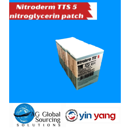 Nitroderm TTS 5 transderm nitroglycerin patch 5mg/24hrs | Shopee ...