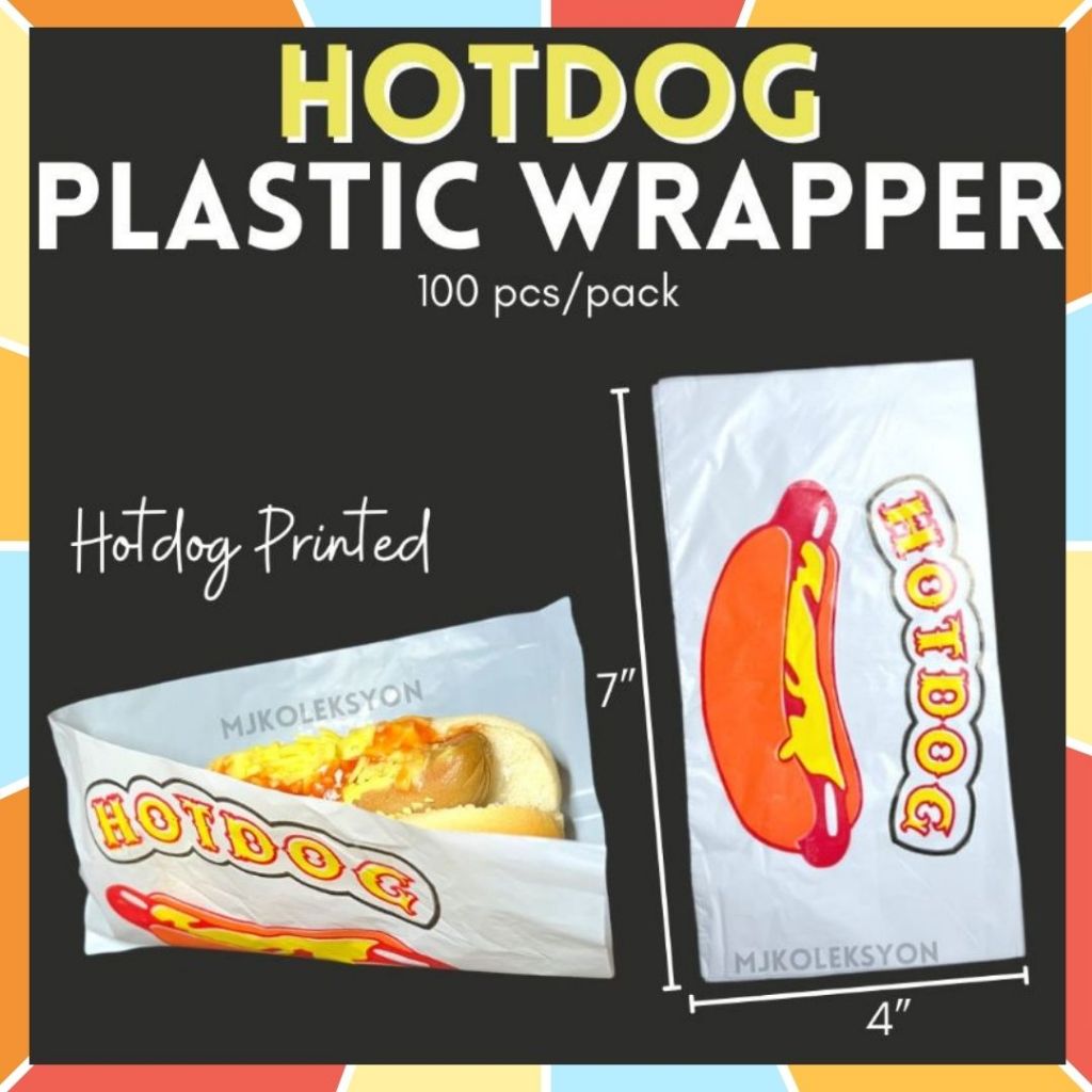 Burger Wrapper and Hotdog Plastic Wrapper 100pcs | Shopee Philippines
