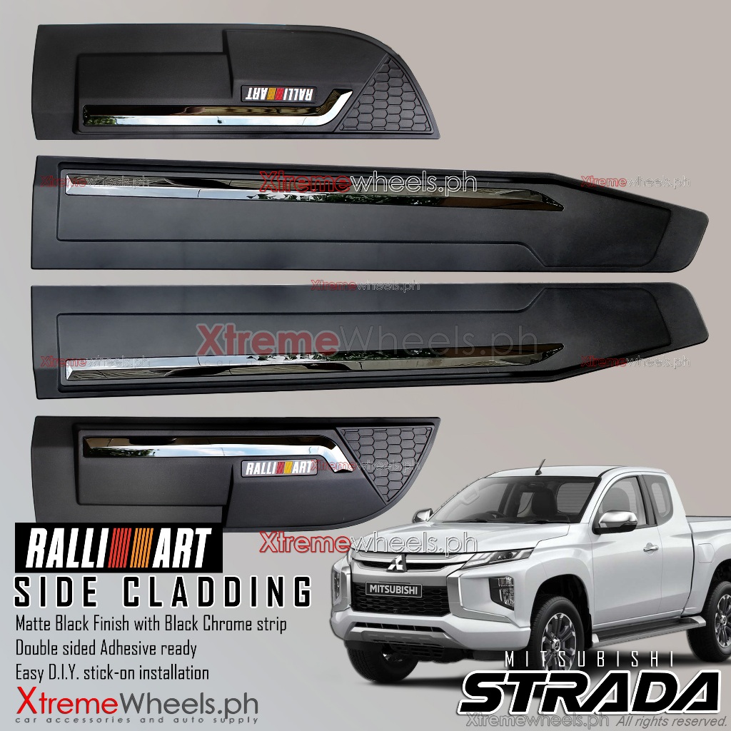 Mitsubishi Strada 2015 to 2023 8inch Side Moulding / Door Protector ...