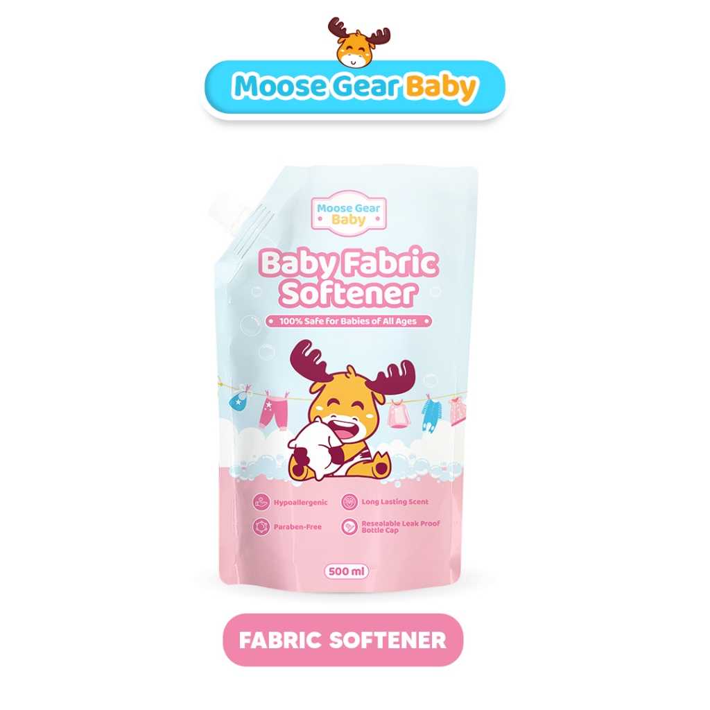 Moose Gear Baby Laundry Liquid Detergent 1000ml Fabric Softener Fabcon ...