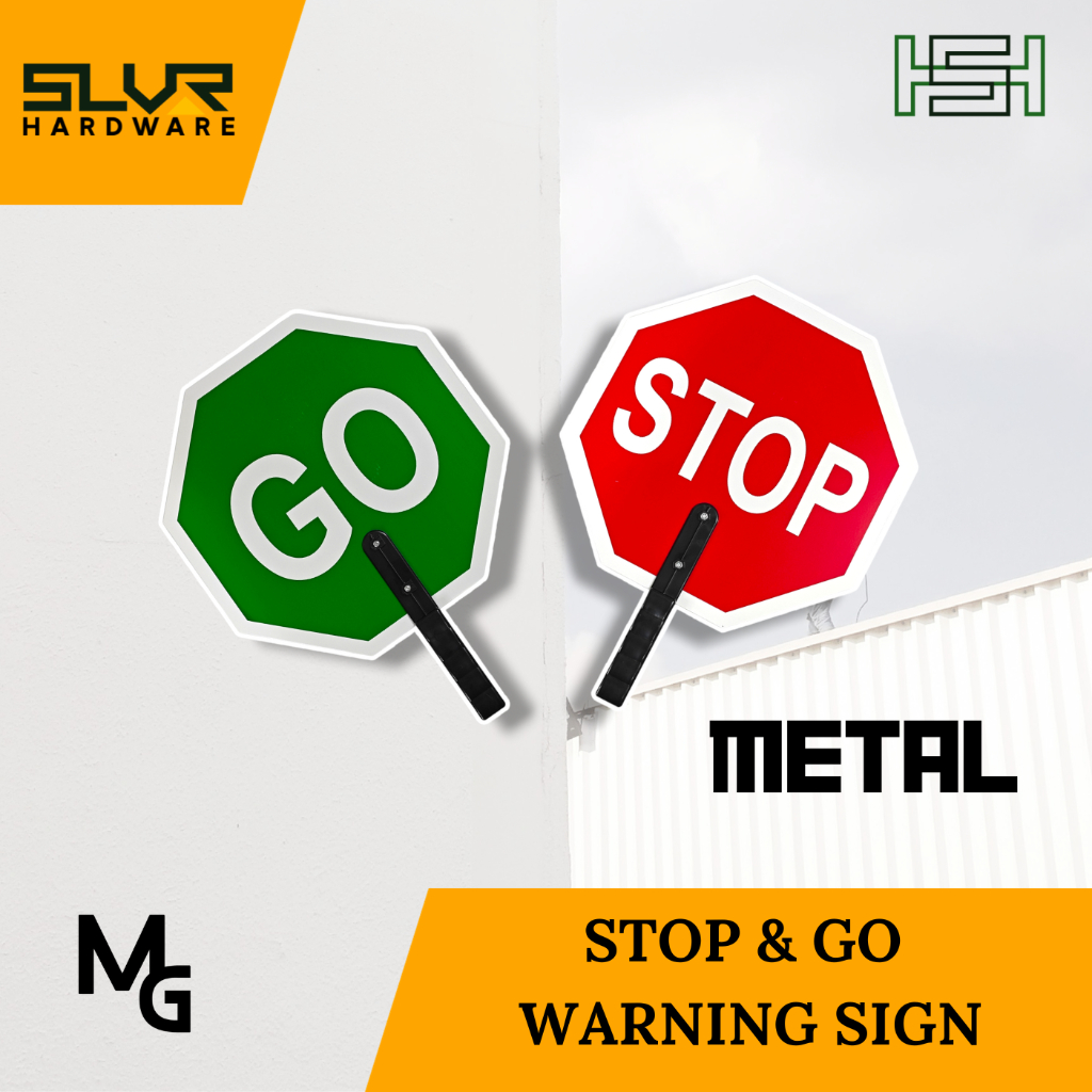 MG Traffic Warning Sign - STOP ANG GO Metal Steel (JS-24) | Shopee ...