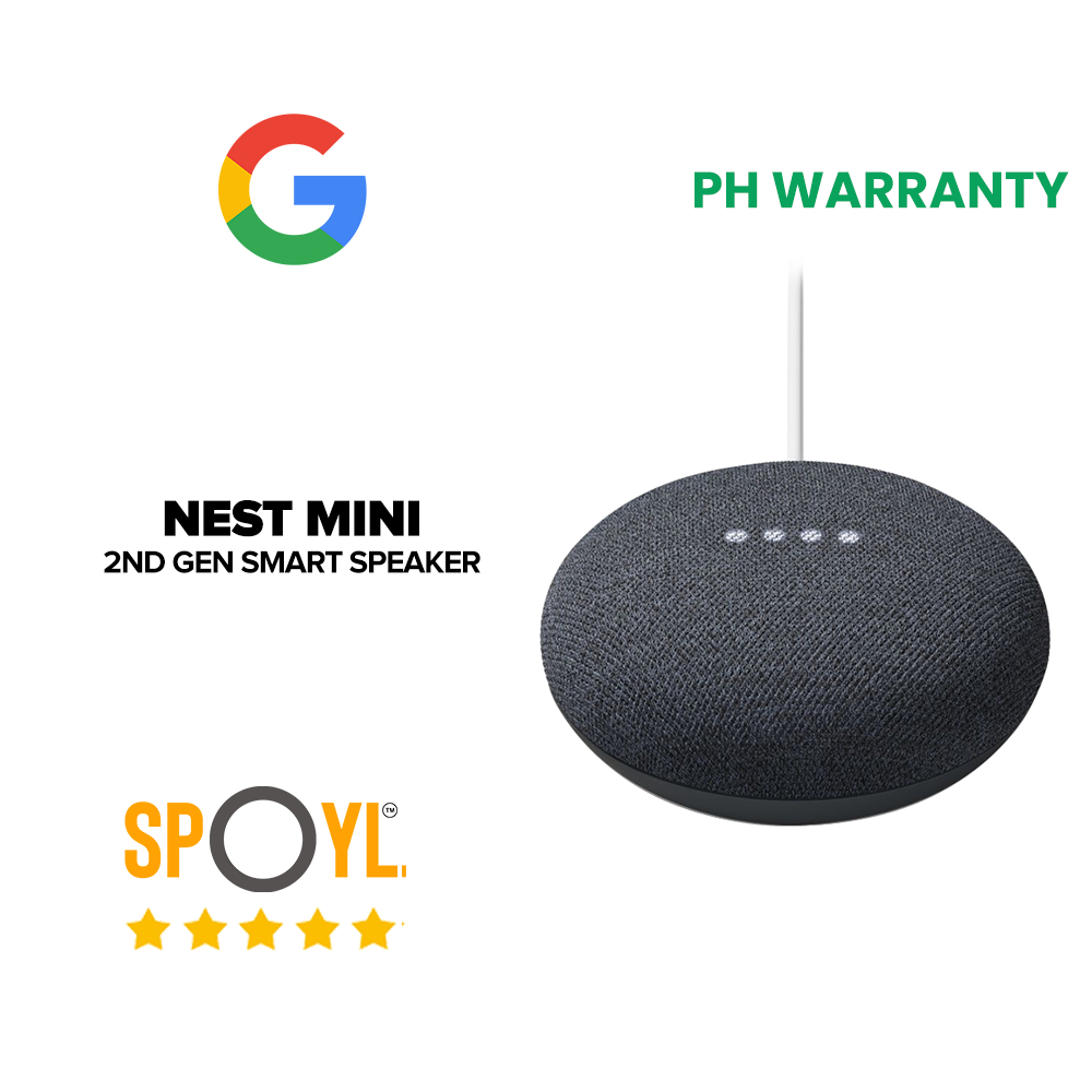 Google Nest Mini 2nd Gen Smart Speaker - Spoyl Store | Shopee Philippines