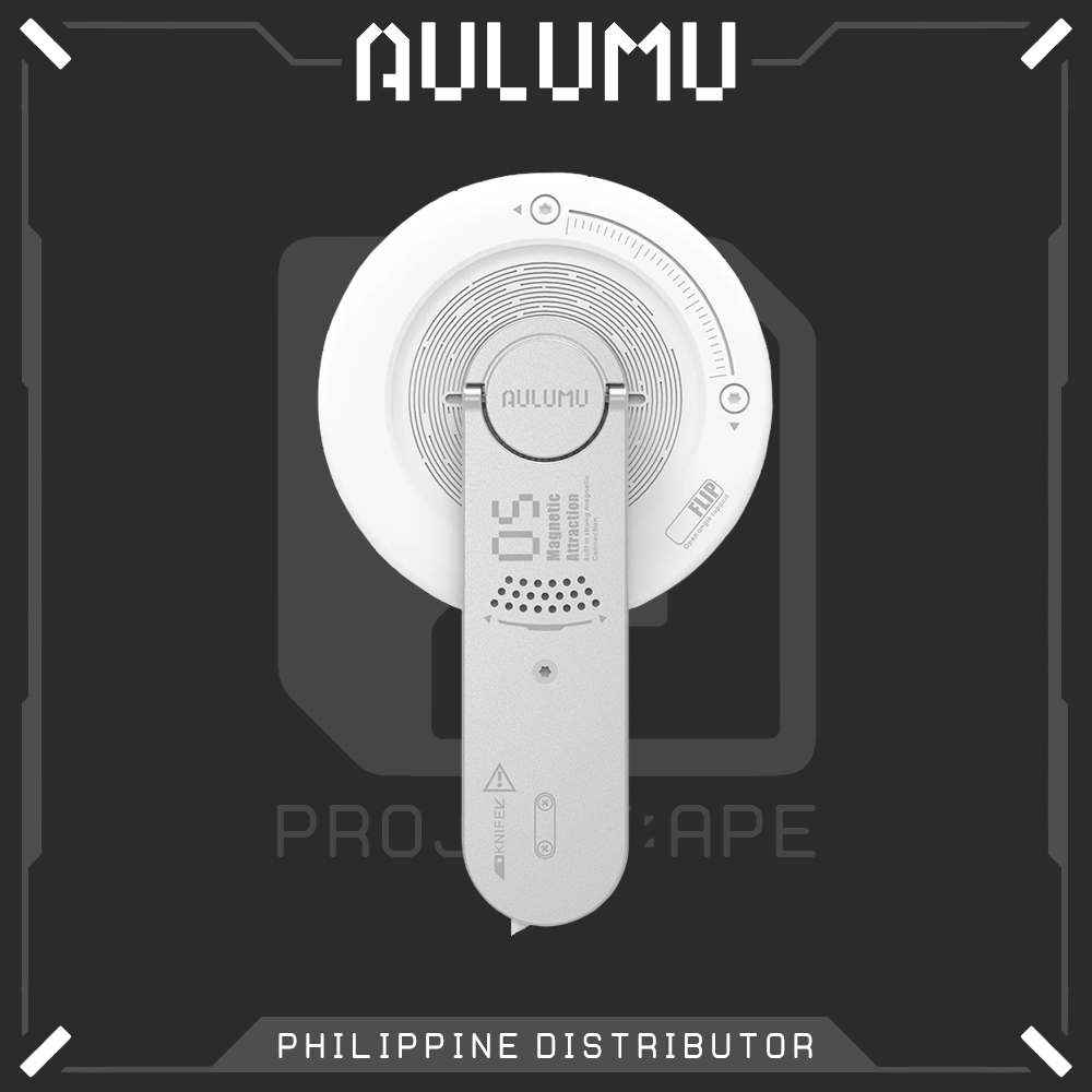 Aulumu G05 White Metal Full 360° Apple MagSafe Phone Stand & Fidget Toy ...