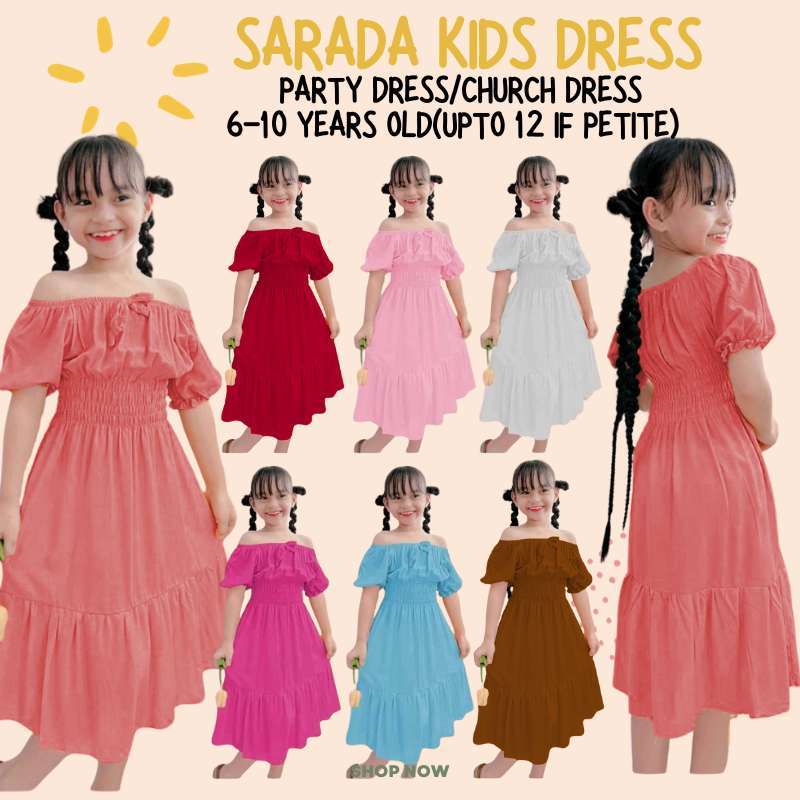 Kids Trendy Challice Casual Maxi Dress For Girls 6-10 Years Old(Model ...