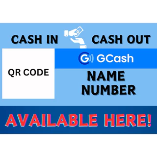 Shop gcash available here signage for Sale on Shopee Philippines