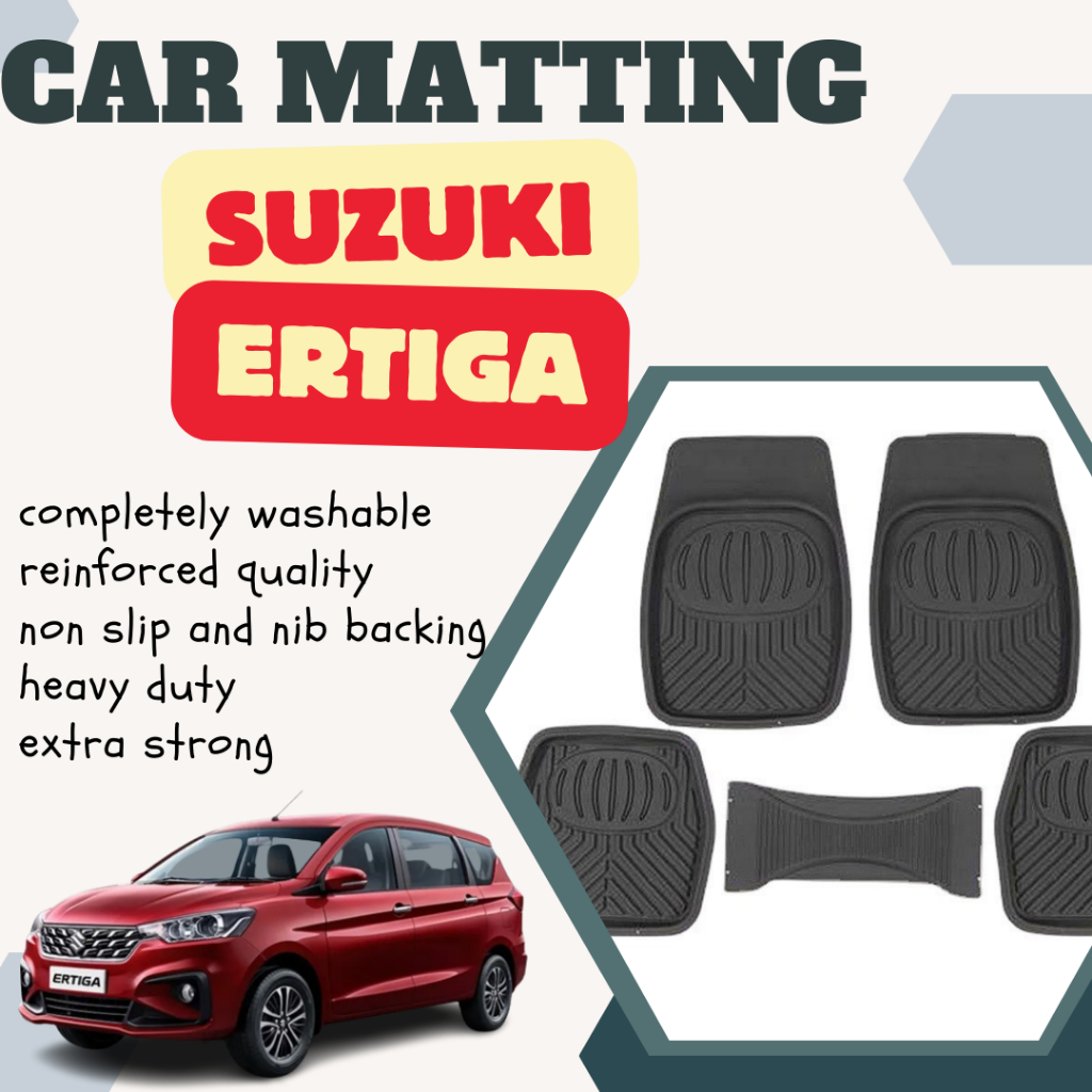 SUZUKI ERTIGA 5pcs. High Quality Car Floor Mat Anti-slip Mat Palanggana ...