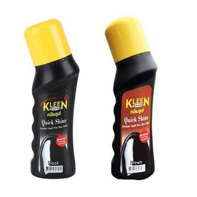 Kleen Shoe Quick Shine Liquid Wax Clean Shoe Polish | Shopee Philippines