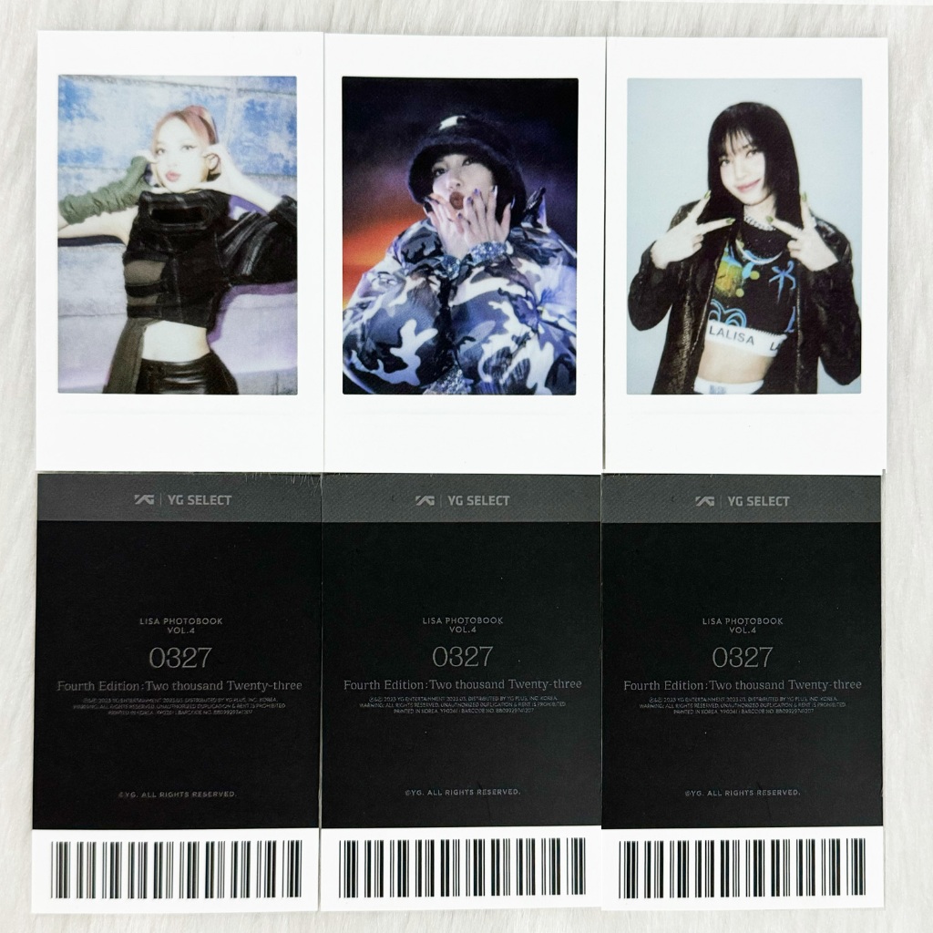 LISA 0327 Photobook Volume 4 POB Photocard [ONHAND & OFFICIAL] | Shopee ...