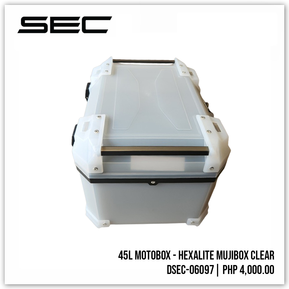 SEC Topbox 45 Liters Top Box for Motorcycle Motobox - Hexalite Mujibox ...