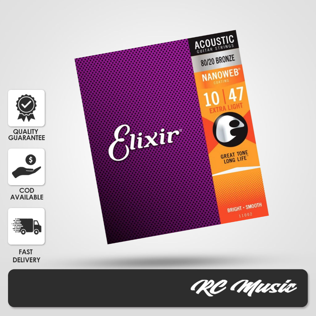 RC Music Elixir 11002 11027 11052 16002 16027 16052 Acoustic Guitar ...
