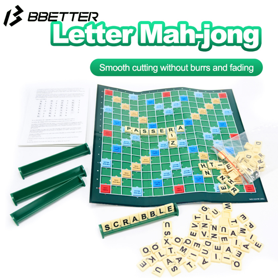 English Word Spelling Board Gaming Scrabble Board Game Family Games ...